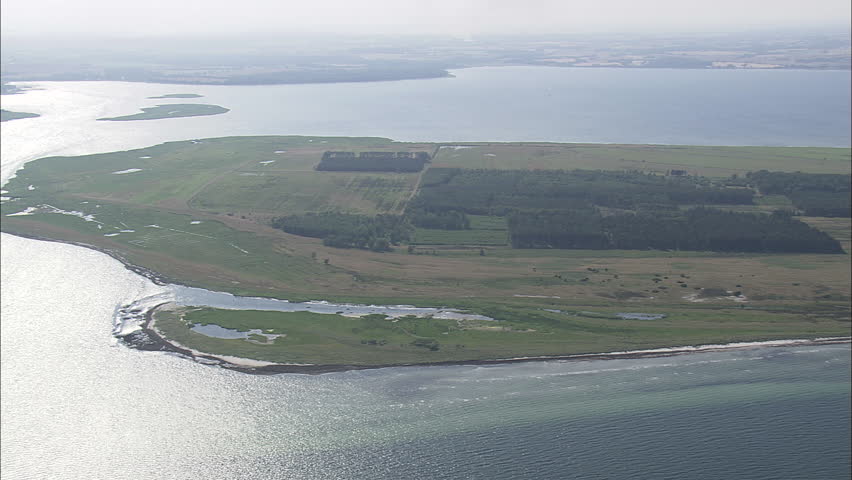 Aerial Denmark-bonsvig to Praesto Fjord Stock Footage Video (100% ...