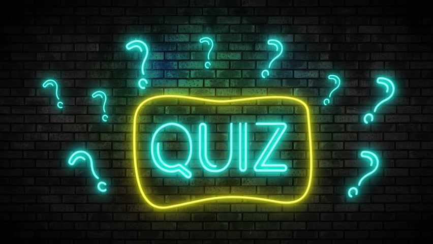 Animated Quiz Banner With Red Question Mark, Yes Sign No Sign Icons ...