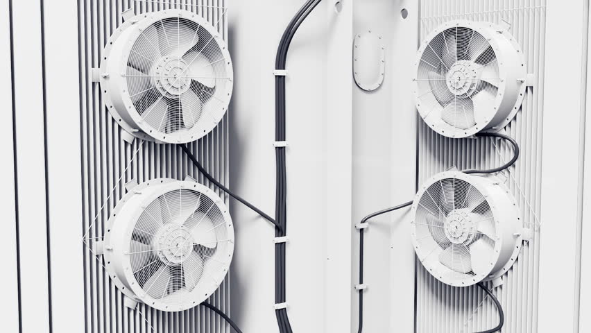 Cooling Fan of a Power Stock Footage Video (100% Royalty-free ...