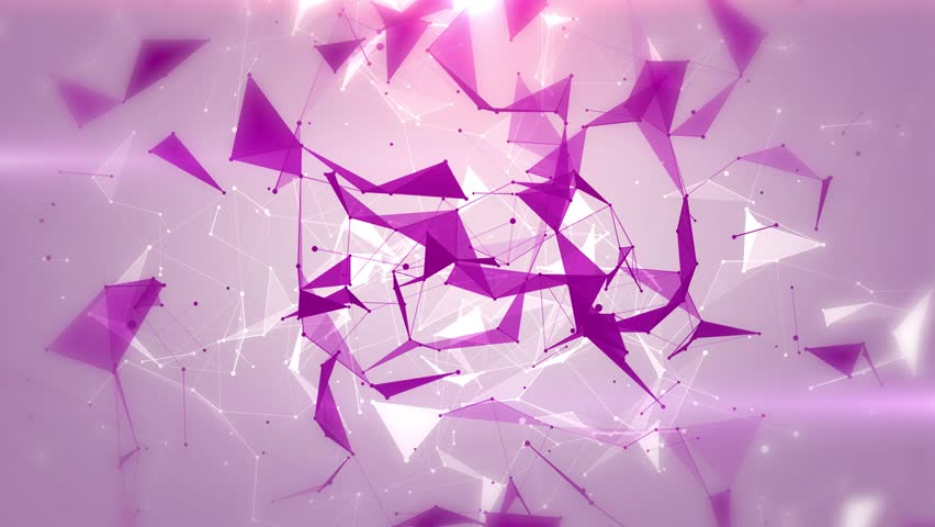 Plexus of Abstract Pink and Stock Footage Video (100% Royalty-free ...