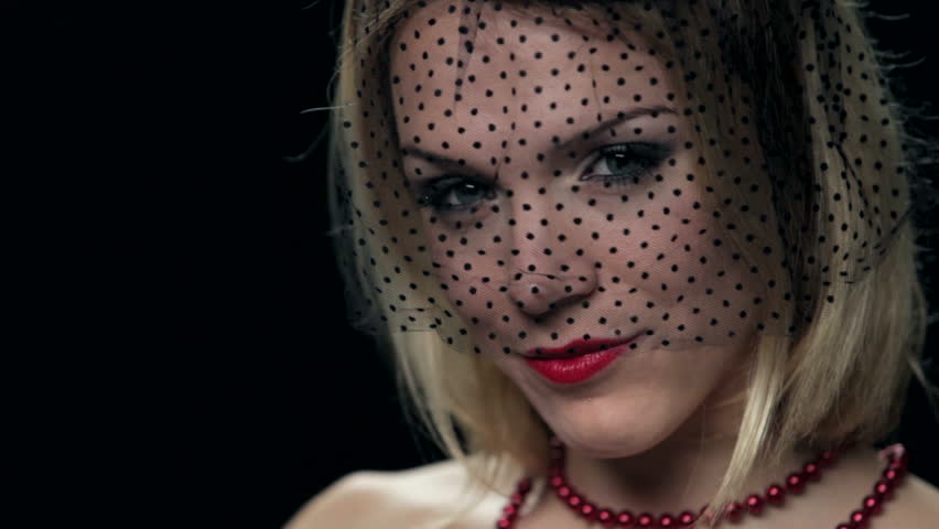 Sexy Widow in Close up Stock Footage Video (100% Royalty-free ...