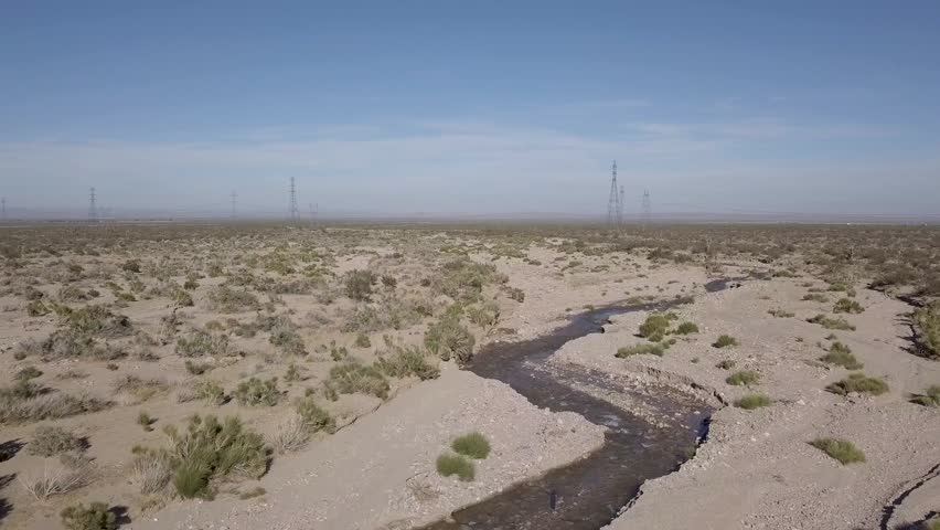 Desert landscape with small brushes image - Free stock photo - Public ...
