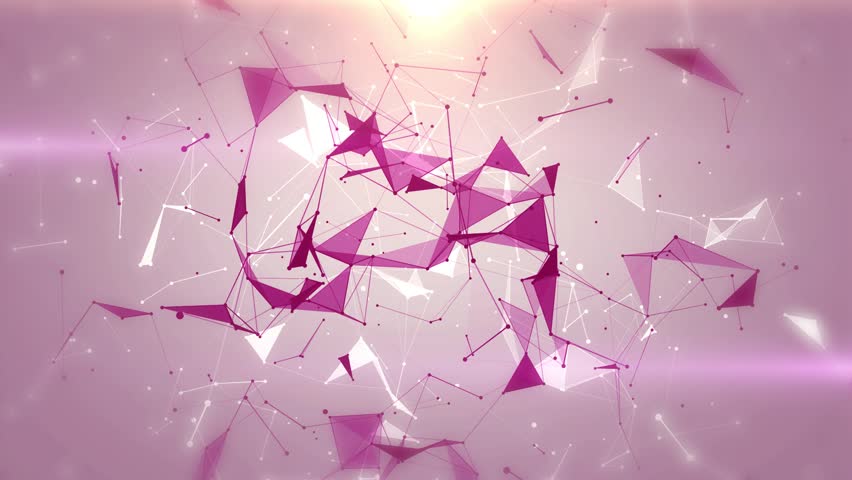 Plexus of Abstract Light Pink Stock Footage Video (100% Royalty-free ...
