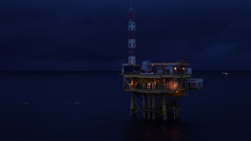 Night Scene of the Oil Stock Footage Video (100% Royalty-free ...