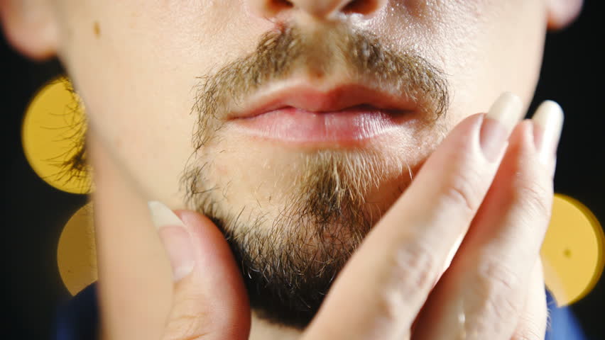 Scratch Beard with Long Fingernails Stock Footage Video (100% Royalty ...