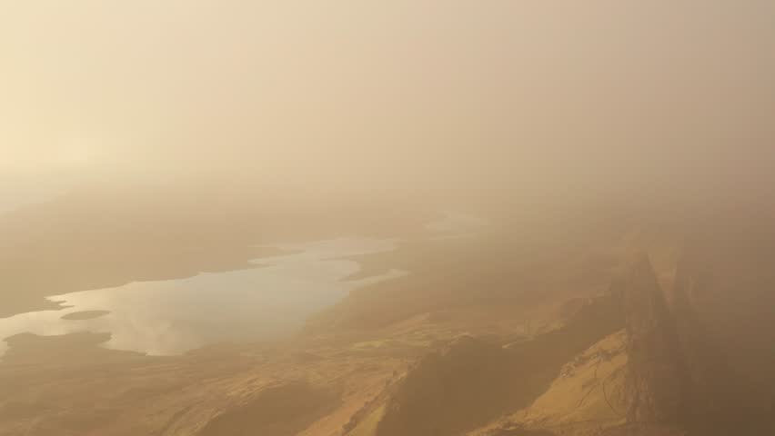 Landscape of Fog and Hills at Isle of Skye, Scotland image - Free stock ...