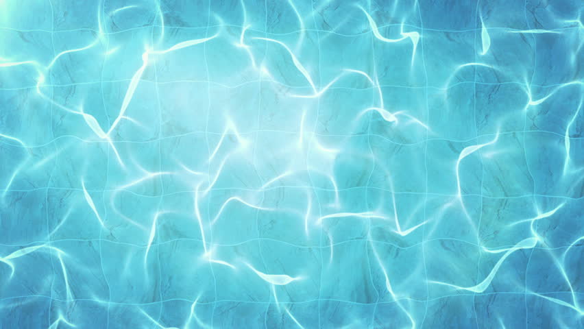 Refraction Of Sunlight In Swimming Pool Water. Animation Of Ripple ...
