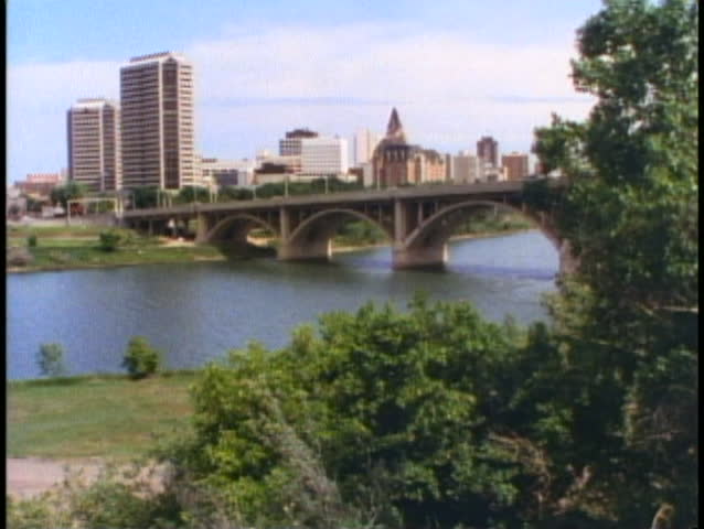 Skyline of Saskatoon by the River image - Free stock photo - Public ...