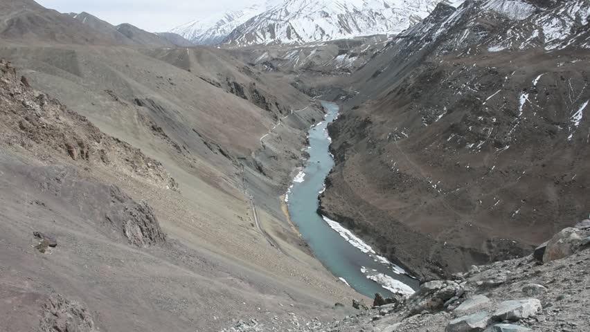 Indus River Valley landscape with mountains image - Free stock photo ...