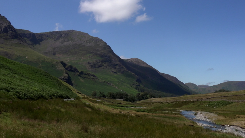 Cumbria UK landscape with lake and mountains image - Free stock photo ...
