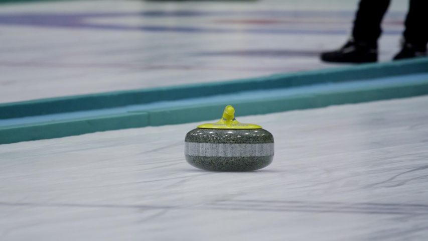 Curling Stones on ice image - Free stock photo - Public Domain photo ...