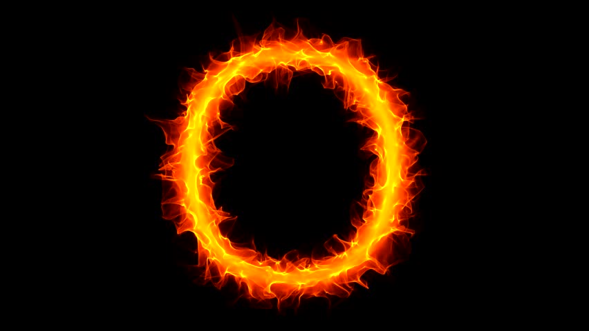 Letter O On Fire Stock Footage Video (100% Royalty-free) 1034800 ...