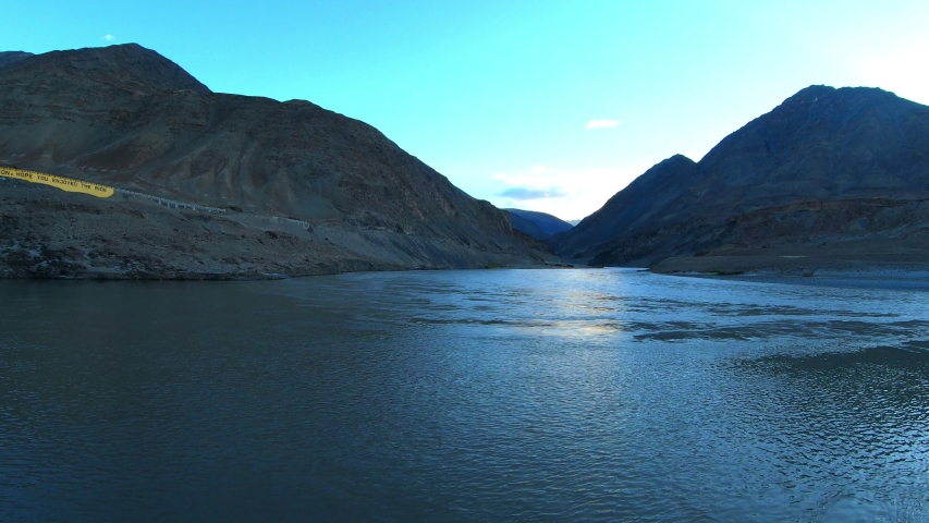 Indus River Valley landscape with mountains image - Free stock photo ...