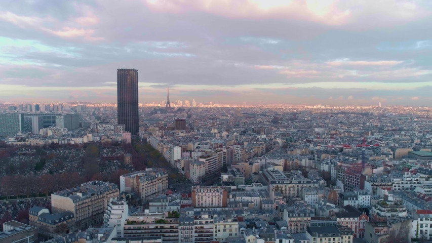Paris Cityscape with Eiffel Tower in the Background image - Free stock ...