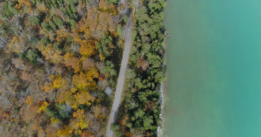 View of the trees and autumn forest in Wisconsin image - Free stock ...