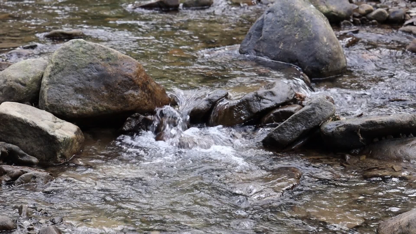 Rocks near the stream in the mountains image - Free stock photo ...