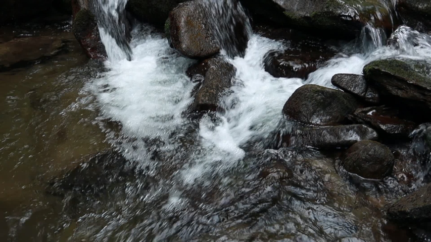 Rocks near the stream in the mountains image - Free stock photo ...