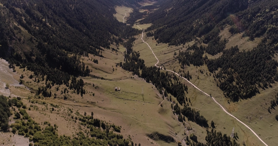 landscape view up the path up the hill image - Free stock photo ...