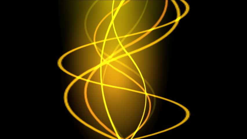 4k Gold Spiral Fire Line Stock Footage Video (100% Royalty-free ...