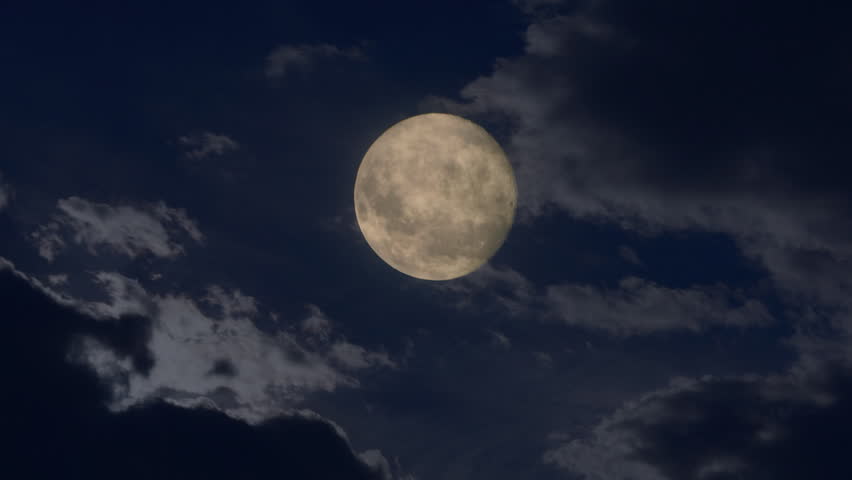Stock video of full moon shining bright behind | 10584230 | Shutterstock