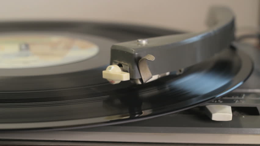 Stereo Turntable Vinyl Record Player Analog Retro Vintage Side View ...