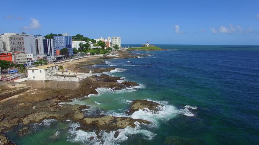 Coastline, cityscape, and landscape of Salvador, Brazil image - Free ...