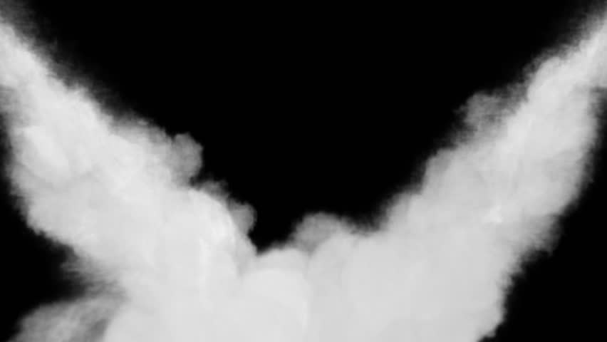 Animated Smoke Filling Up Whole Screen Against Transparent Background ...