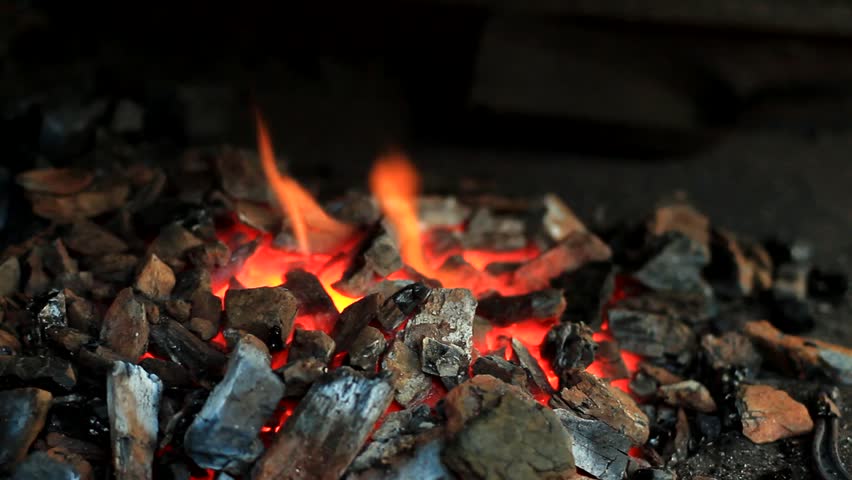 Forge Furnace with the Metal Stock Footage Video (100% Royalty-free ...