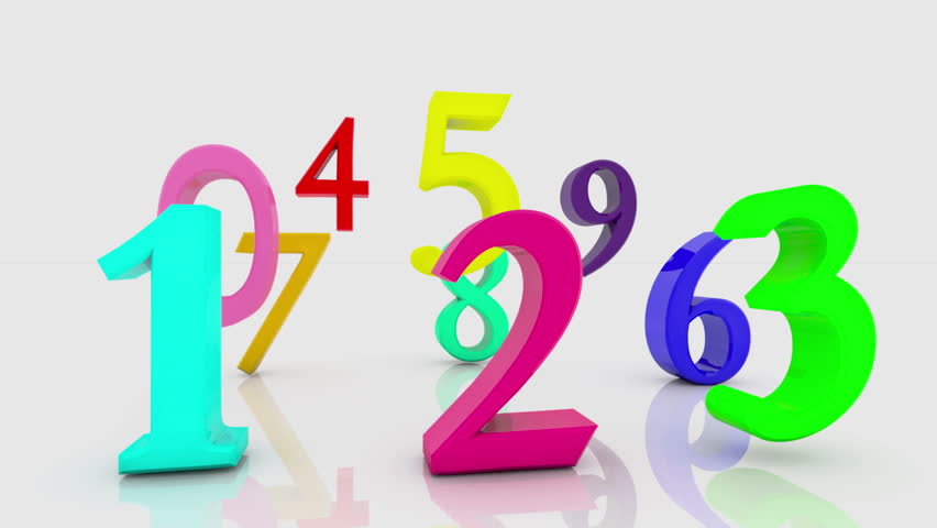 A Field Covered By Endless Colored Numbers Stock Footage Video 9034942 ...