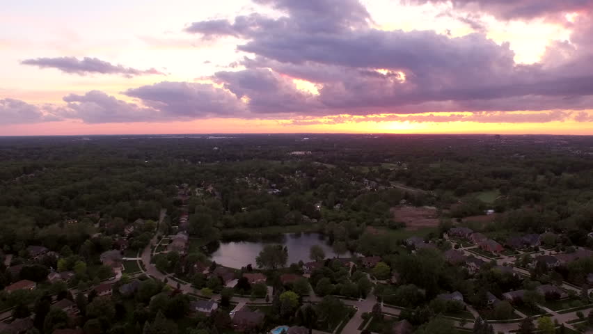 Troy Michigan Aerial V4 Flying Stock Footage Video (100% Royalty-free ...