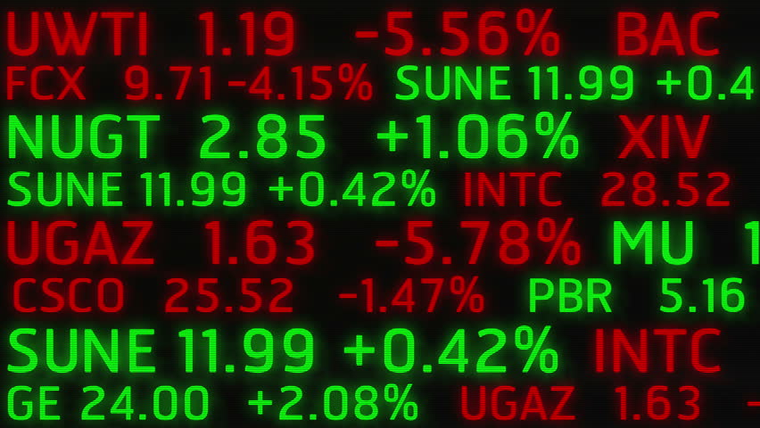4k Stock Market Board Ticker Moving Animation Seamless Loop. Stock ...