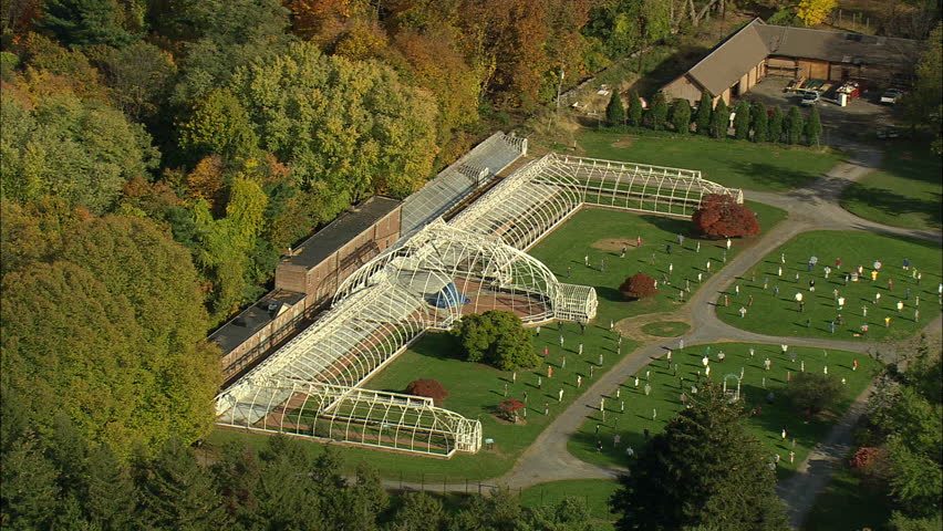 Aerial United States-lyndhurst Mansion 60 Stock Footage Video (100% ...
