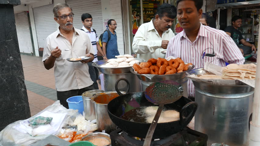 Mumbai, India:September 24, 2015: 4K Video Of Indian Fast Food Stall On ...
