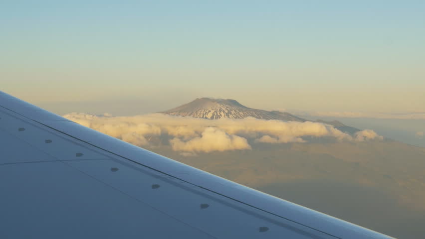 Flying Over Mount Etna. Mount Stock Footage Video (100% Royalty-free ...