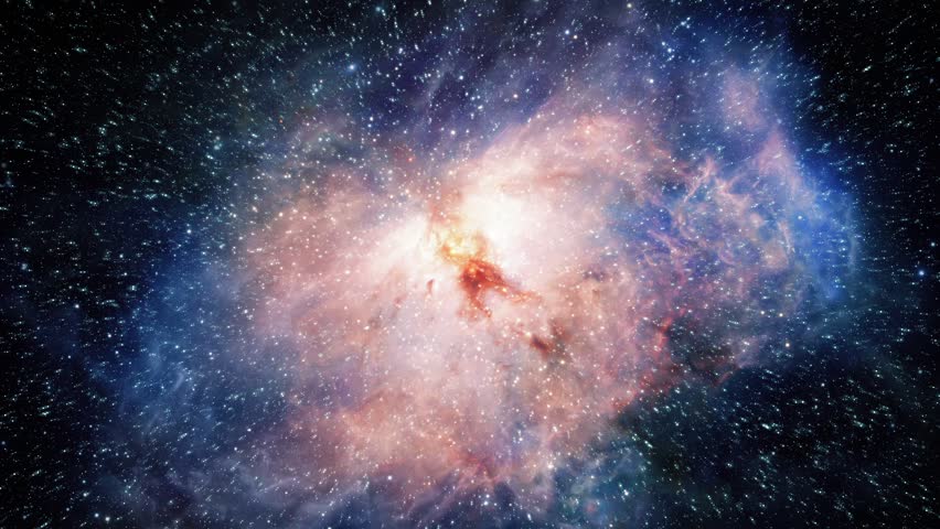 Approaching Amazing Multicolor Galaxy Stock Footage Video 12398567 ...