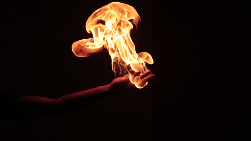 Stock video of fire and flame on man's hand | 12242570 | Shutterstock