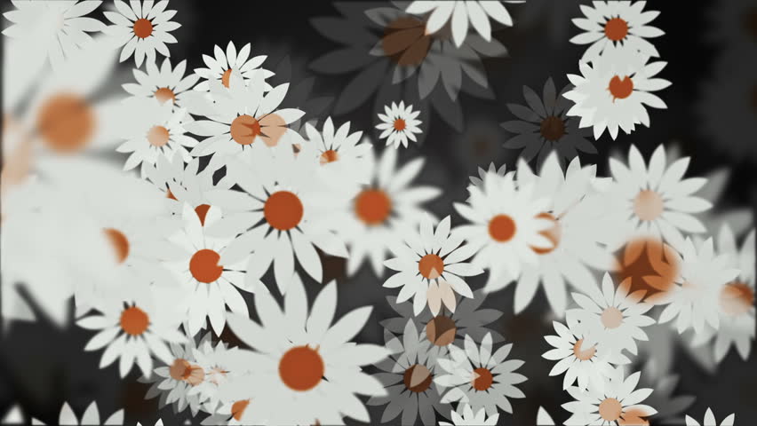 Abstract Background with Rotating Flowers Stock Footage Video (100% ...