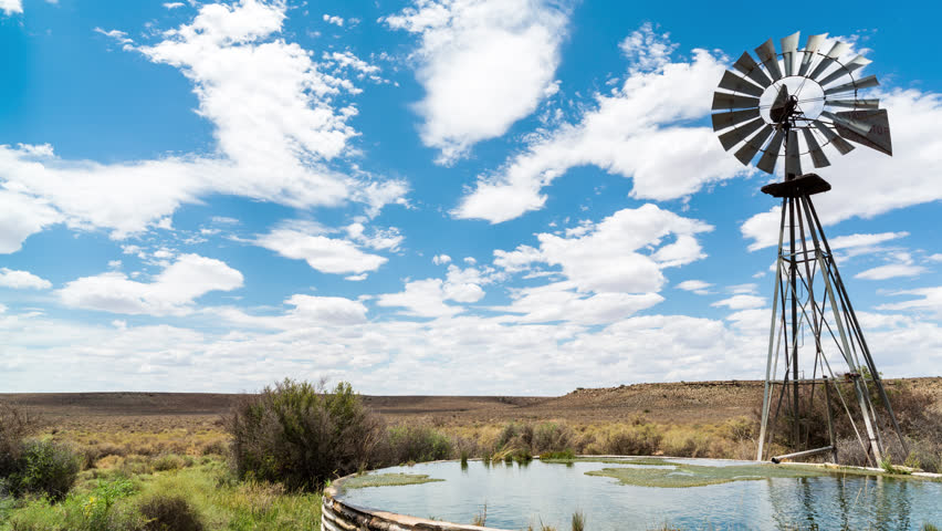 Linear Daytime Timelapse Of A Typical Karoo Scene With A Gravel Road ...