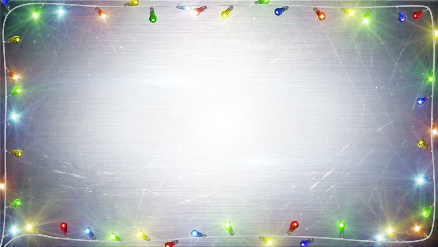 Stock video of christmas lights frame. computer generated seamless ...