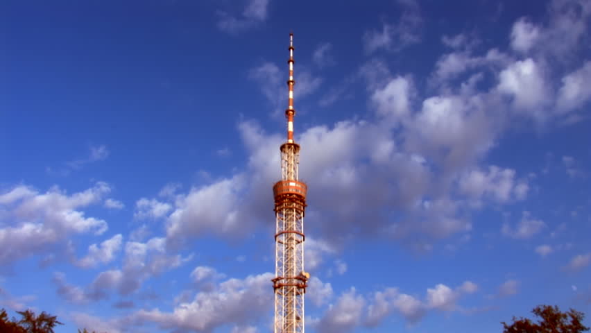 TV Transmitter Tower In Kiev, Ukraine Stock Footage Video 4323875 ...