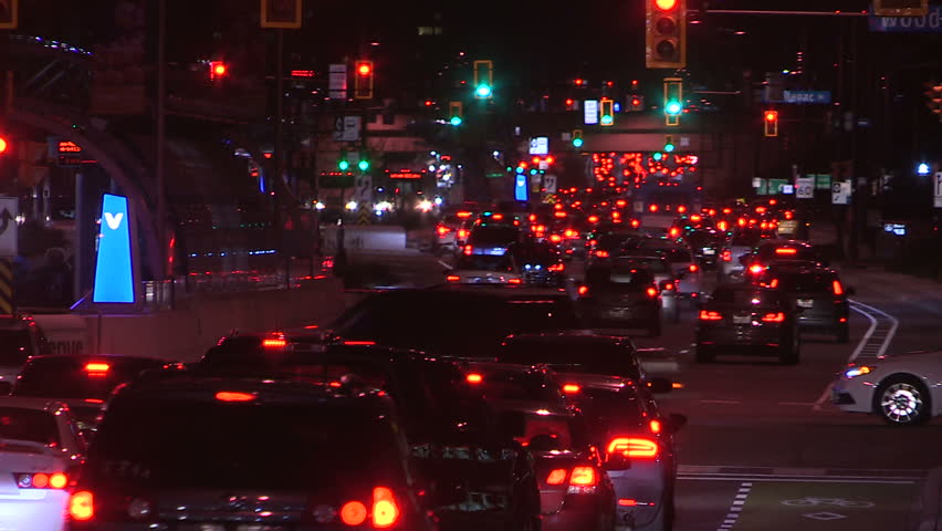 Stock Video Clip of Markham, Ontario, Canada November 2015 Traffic jam ...