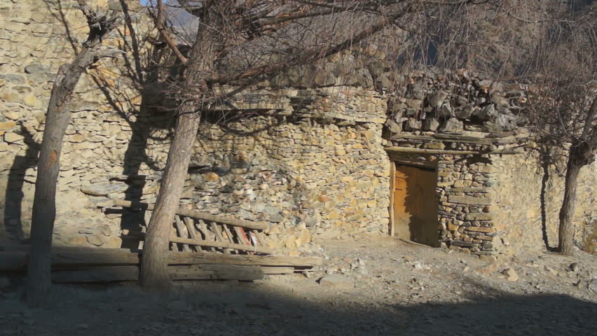 MARPHA, NEPAL - 28TH DECEMBER, 2013: Aerial View Of The Village Of ...