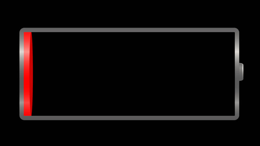 Battery Charging Animation. Alpha Channel Stock Footage Video (100% ...