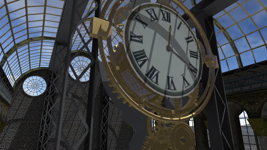 Stock video of time machine animated in steam punk | 13049150 ...