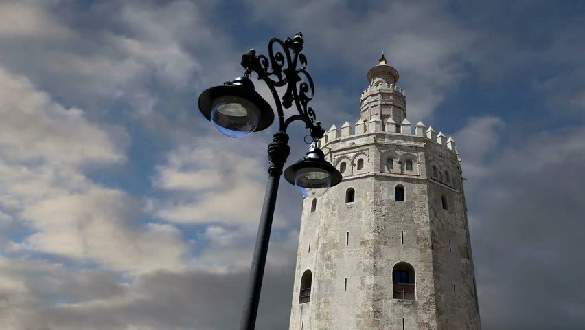 Torre Del Oro or Golden Stock Footage Video (100% Royalty-free ...