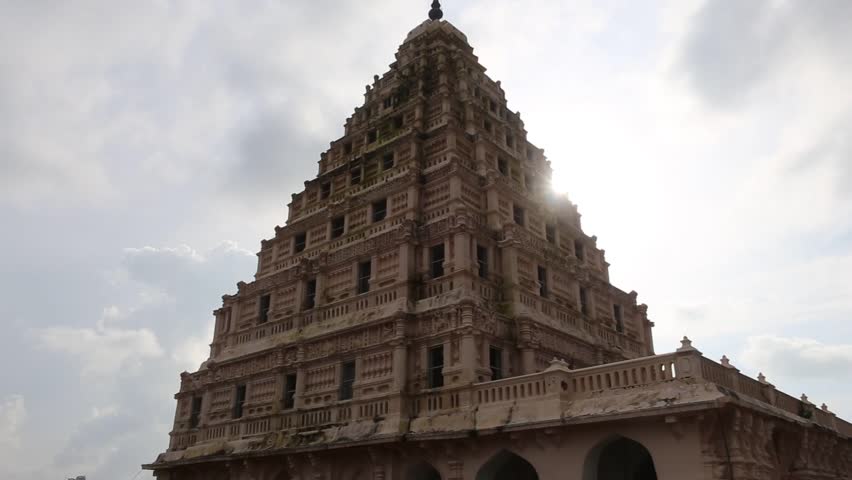 Stock video of thanjavur maratha palace,tamil nadu,india,december 2015 ...