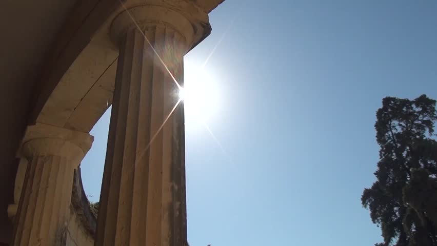 Sun Rays Hit On Greek Stock Footage Video (100% Royalty-free) 13481930 ...