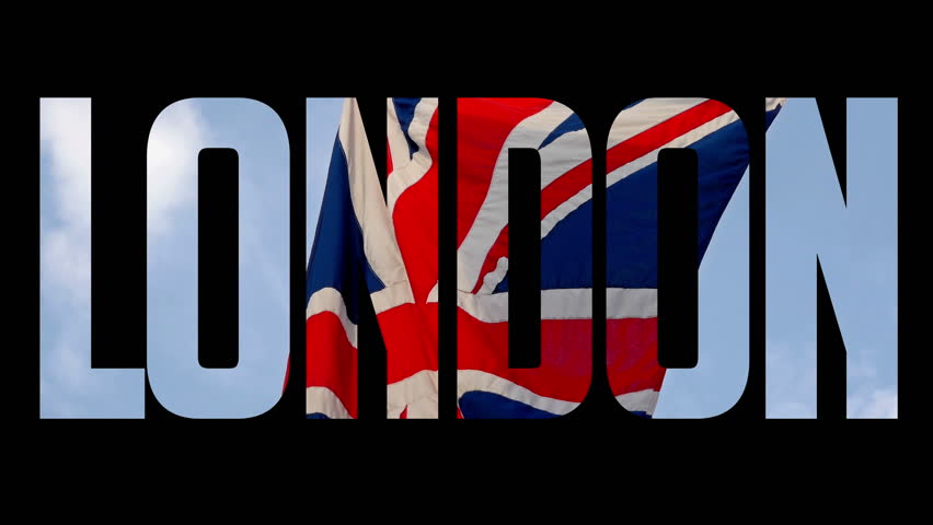 London Title British Flag Built Stock Footage Video (100% Royalty-free ...