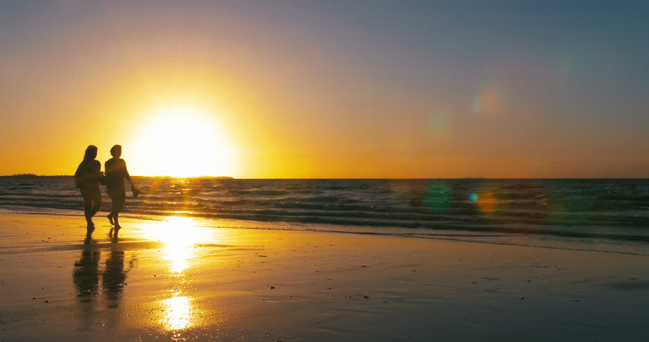 Video stock a tema Couple of Friends Walk Together (100% royalty free ...