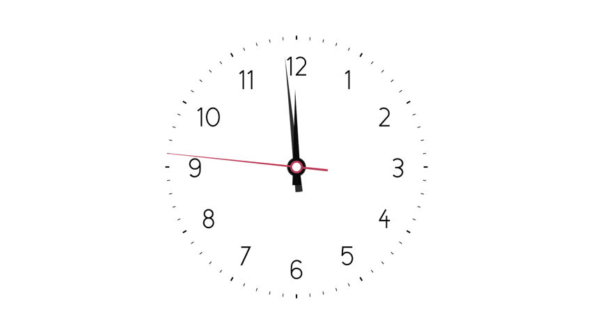 Stopwatch Animated Icon. Clock With Moving Arrows. Time Run. Cartoon ...